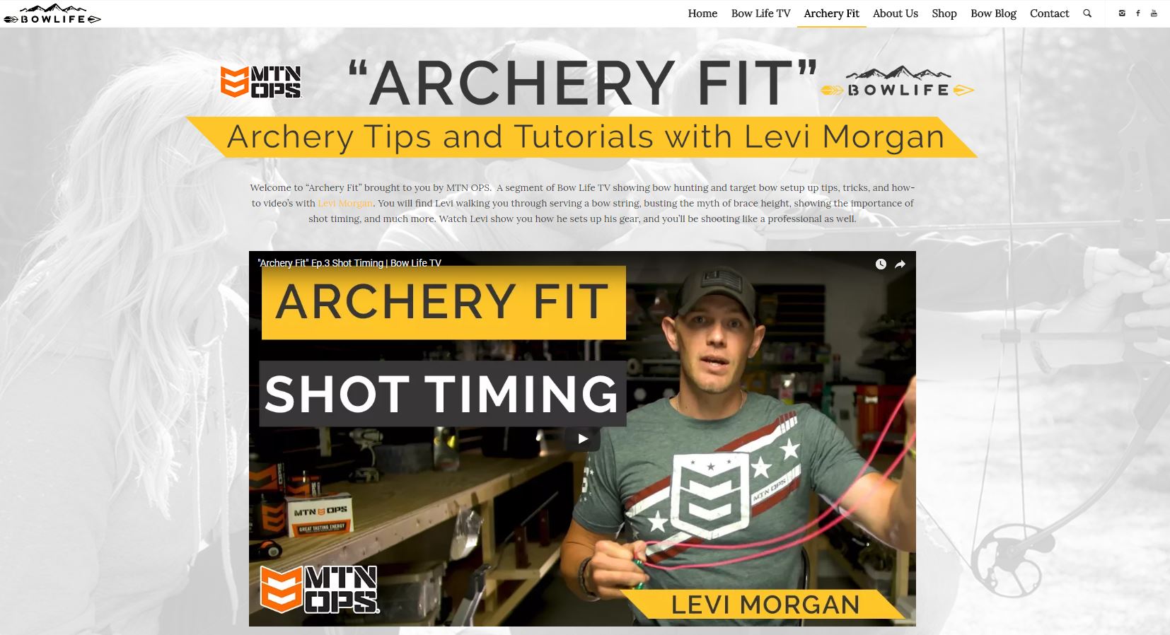 Archery Fit | Archery tips and How-to Videos With Levi Morgan